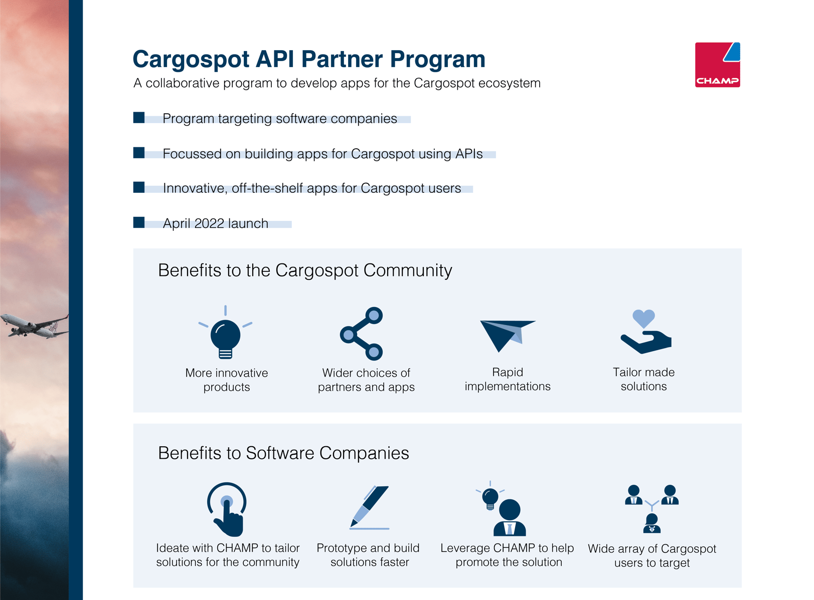 CHAMP Cargosystems launches API Partner Program for Cargospot
