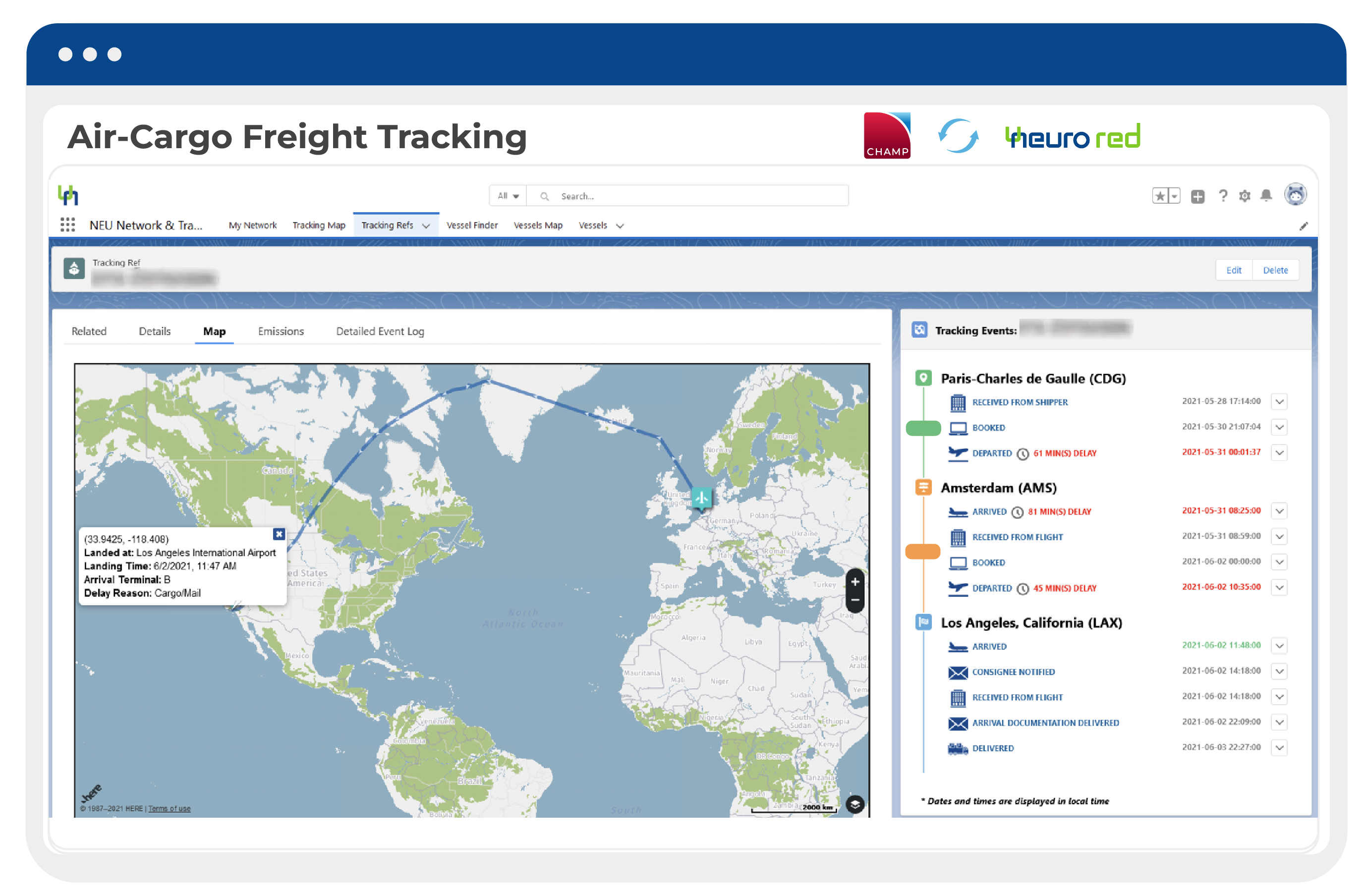 Air Cargo Tracking Data - Upgrade your Neurored's TMS & SCM